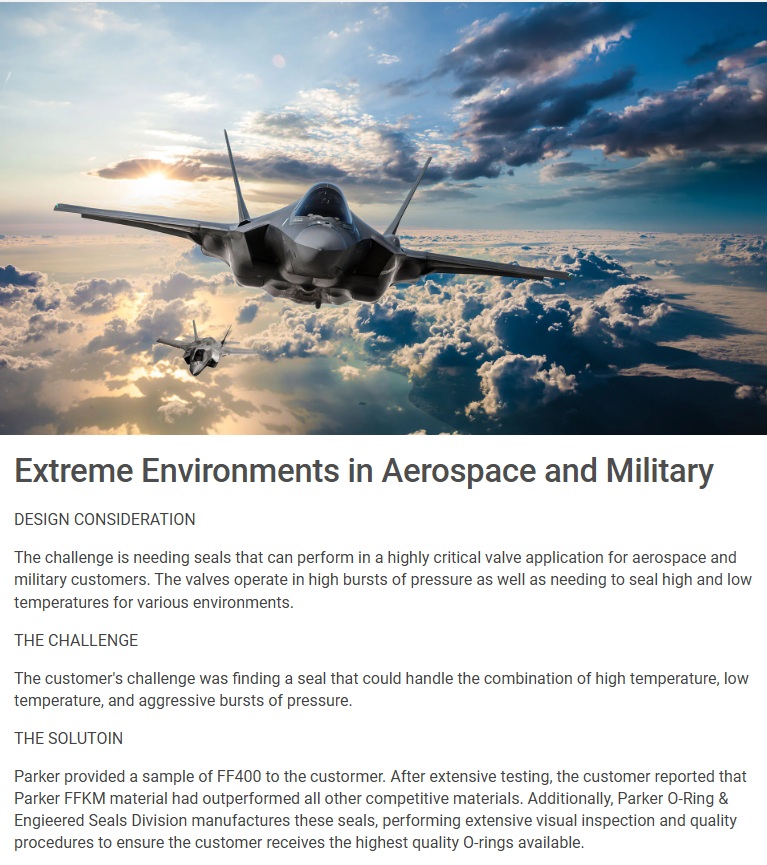 Parker FFKM Materials